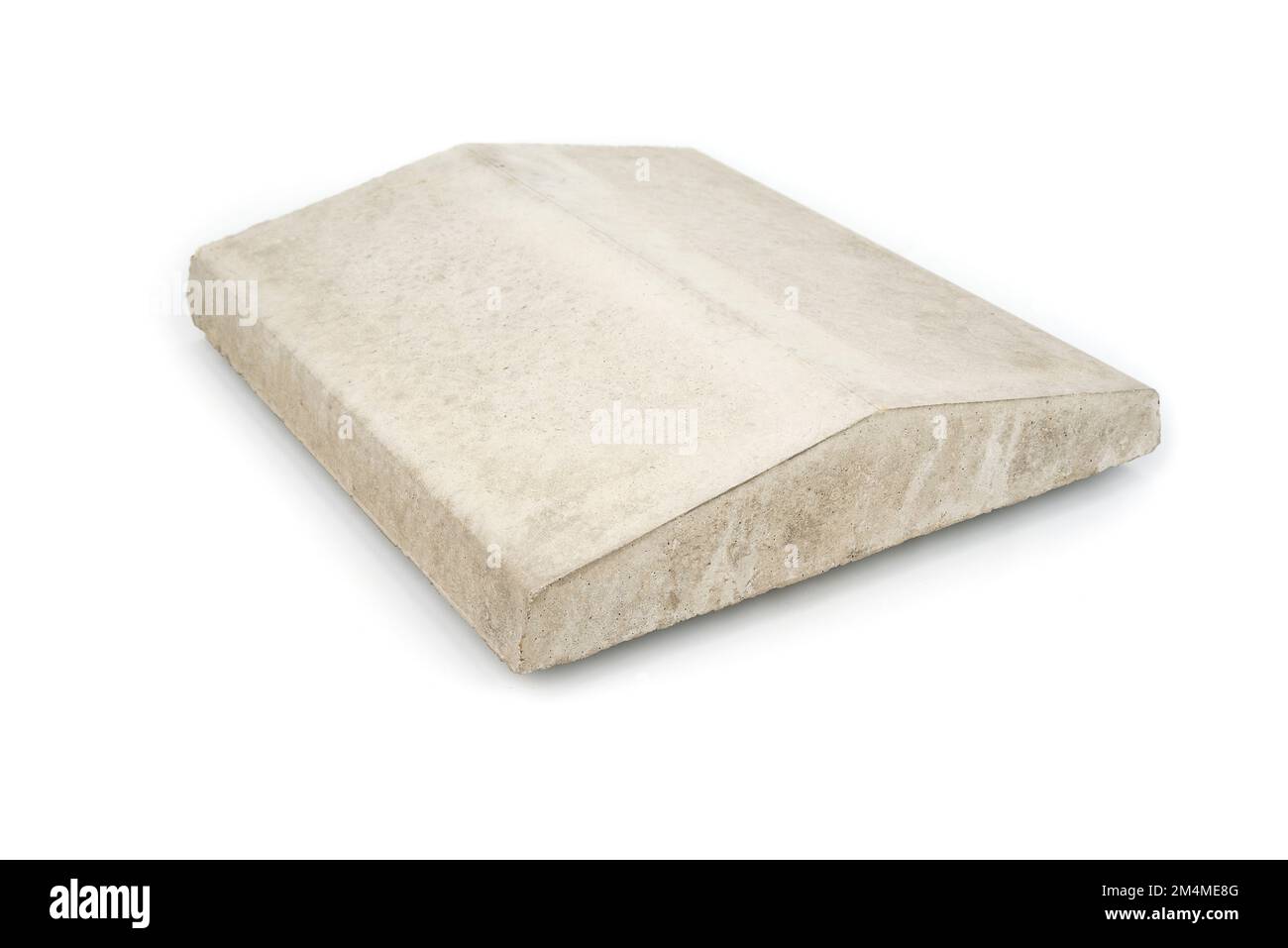 Precast Concrete Wall Cap on a white background Stock Photo - Alamy