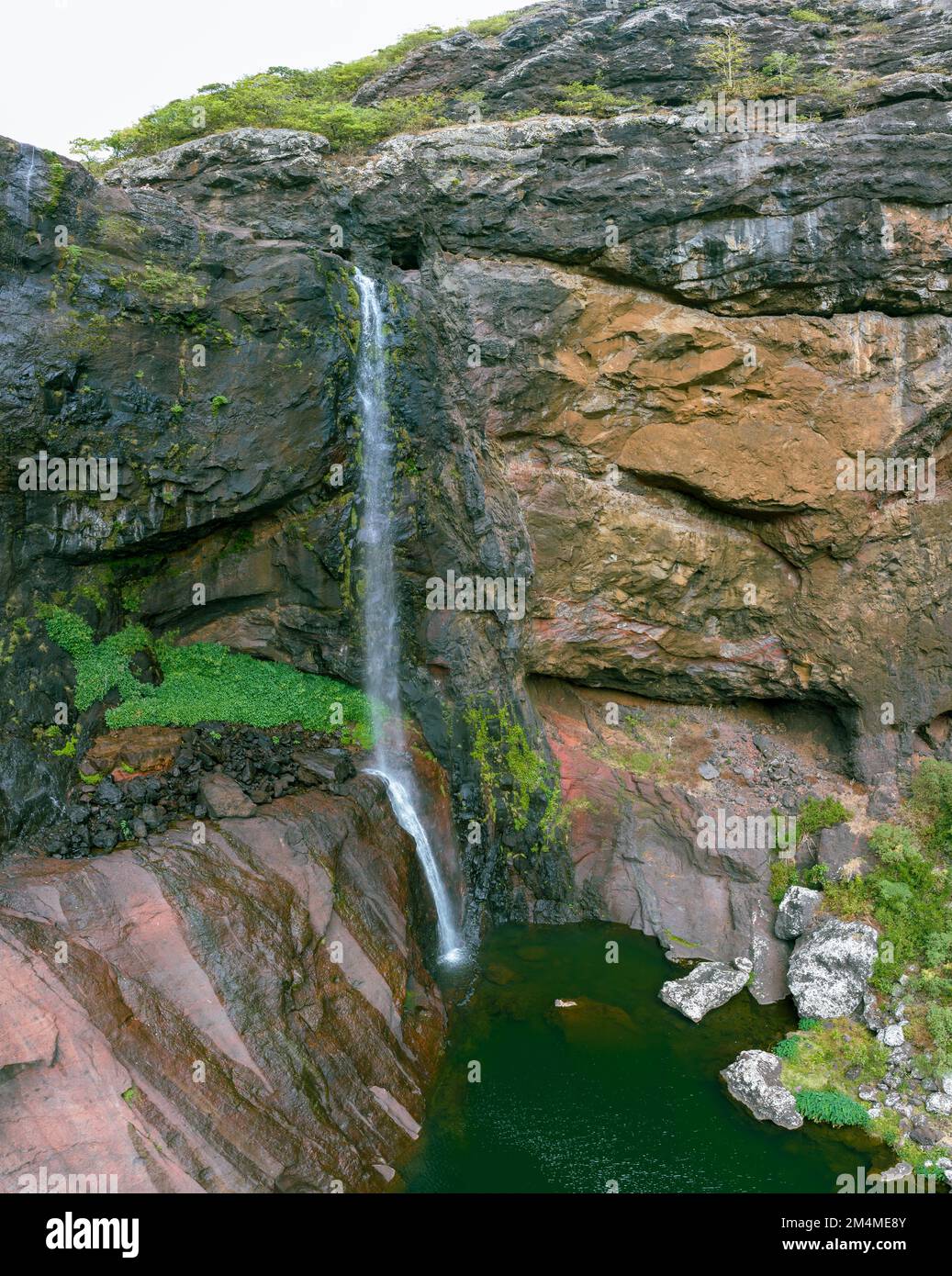 Tamarind falls other name is seven waterfalls in Mauritius island ...