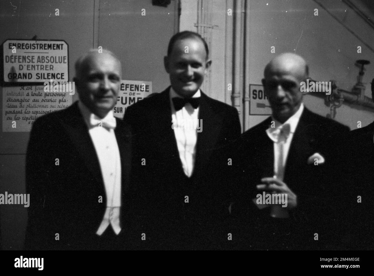 New York Philharmonic Orchestra in Paris and reception. Photographs of ...