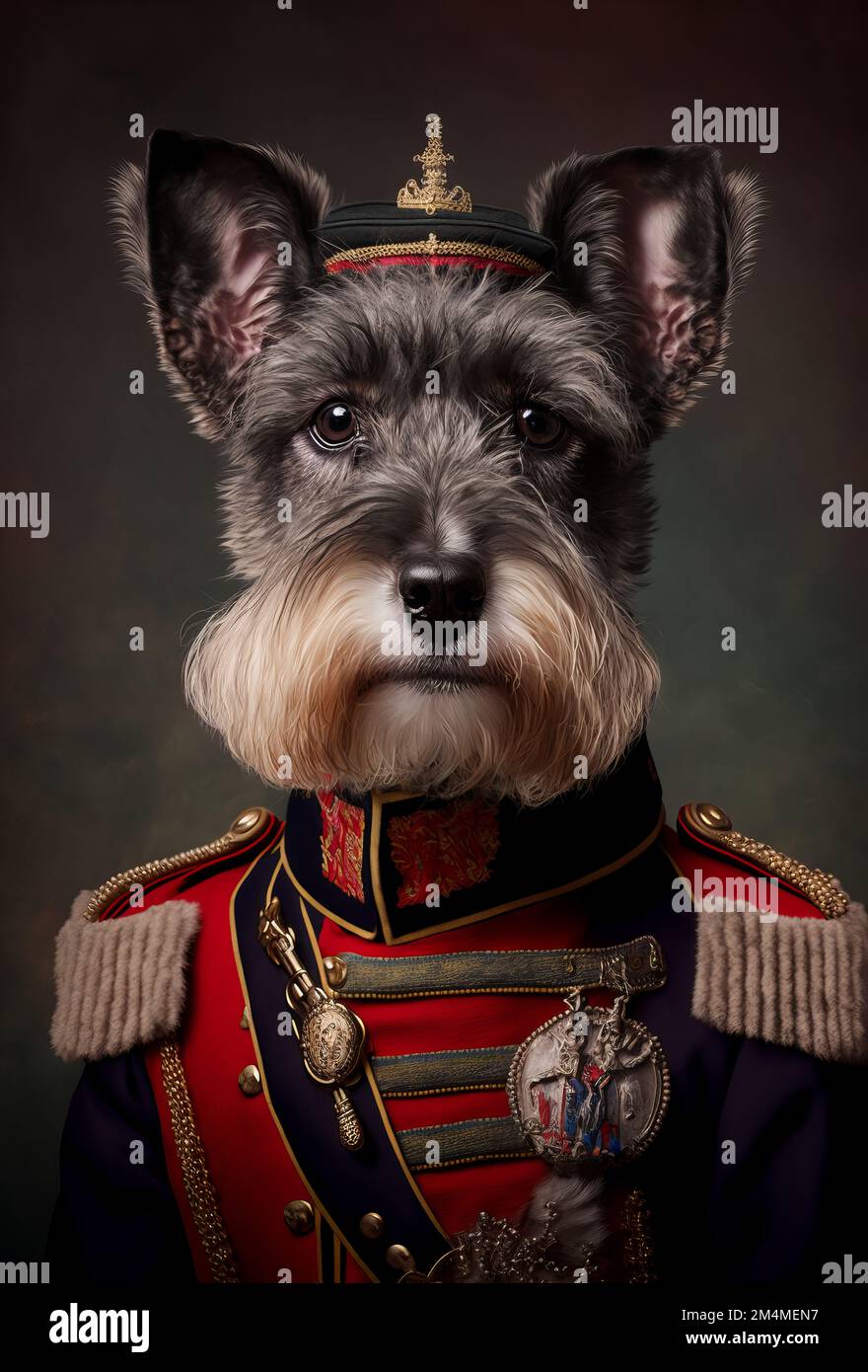 Dog dressed as soldier hi-res stock photography and images - Alamy
