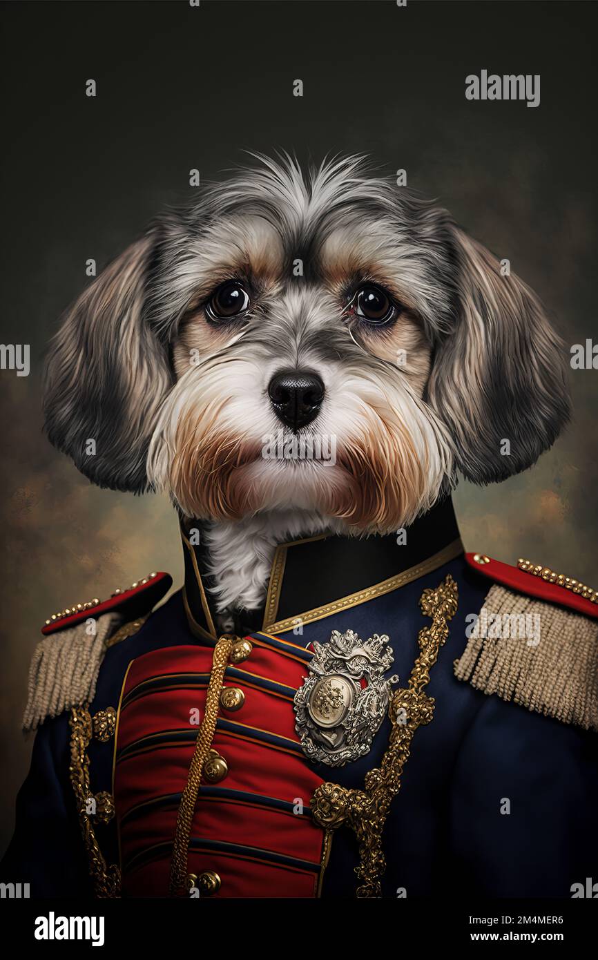 Dog dressed as soldier hi-res stock photography and images - Alamy