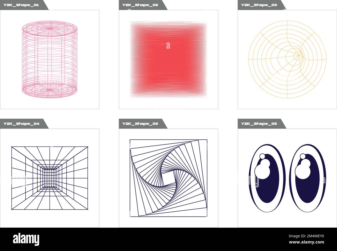 Vector Graphic Assets Set. Big collection of abstract graphic geometric ...