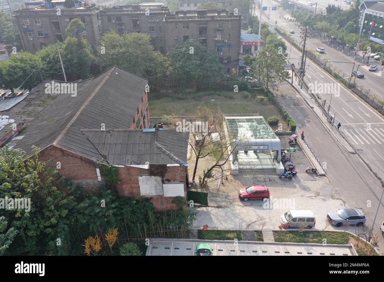 The Entrance 3 of Shangqiao Station of Chongqing Rail Transit Loop Line ...