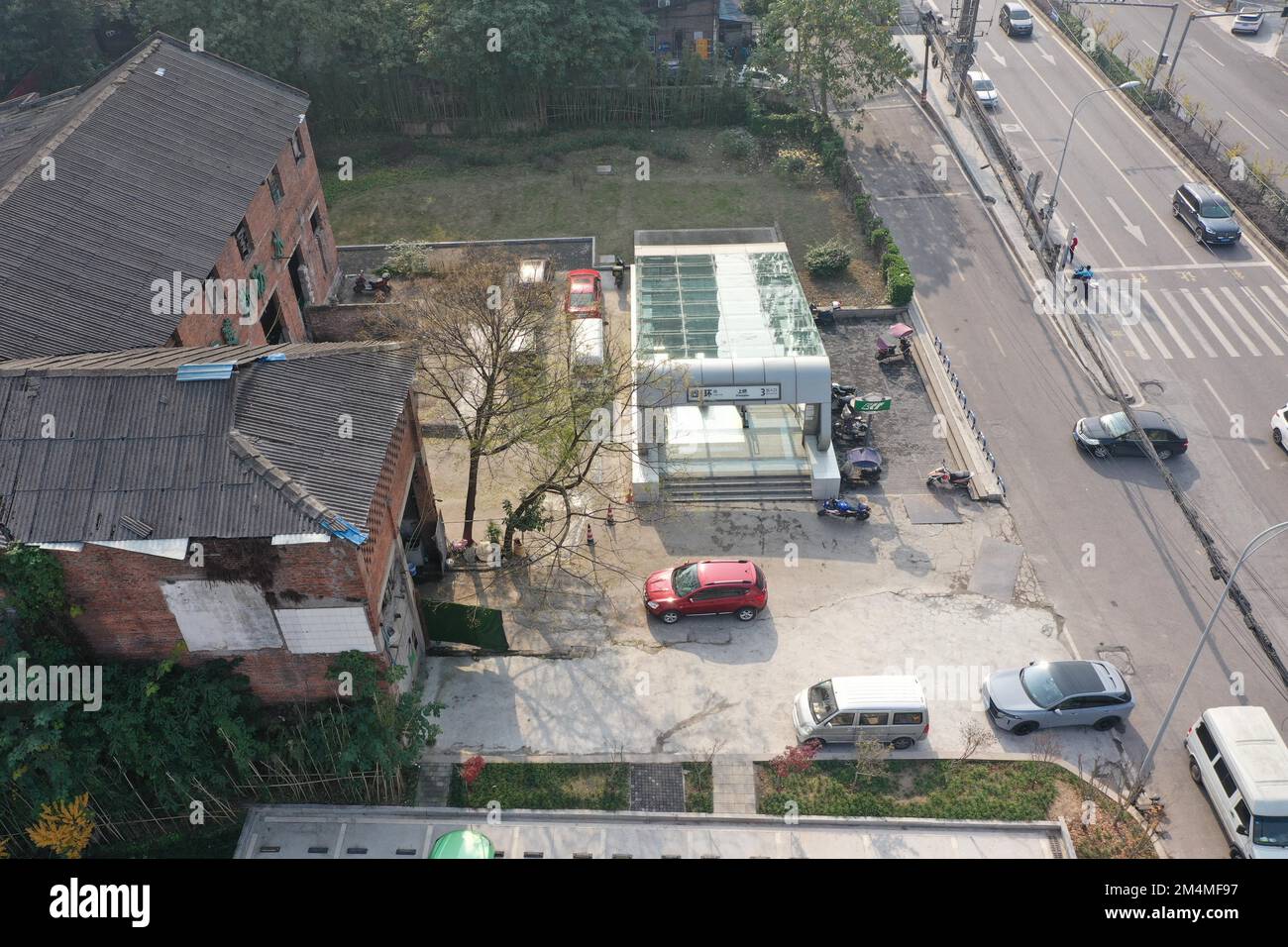 The Entrance 3 of Shangqiao Station of Chongqing Rail Transit Loop Line ...