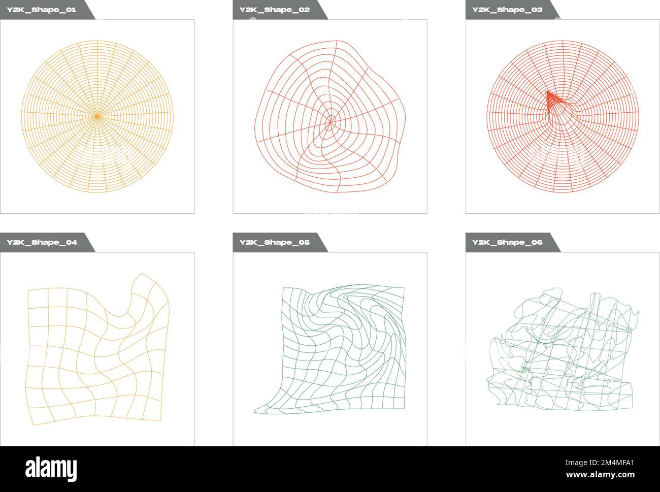 Retro futuristic elements for design. Large set of retro objects for ...
