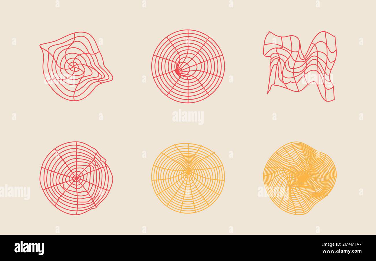 Vector Graphic Assets Set. Big collection of abstract graphic geometric ...