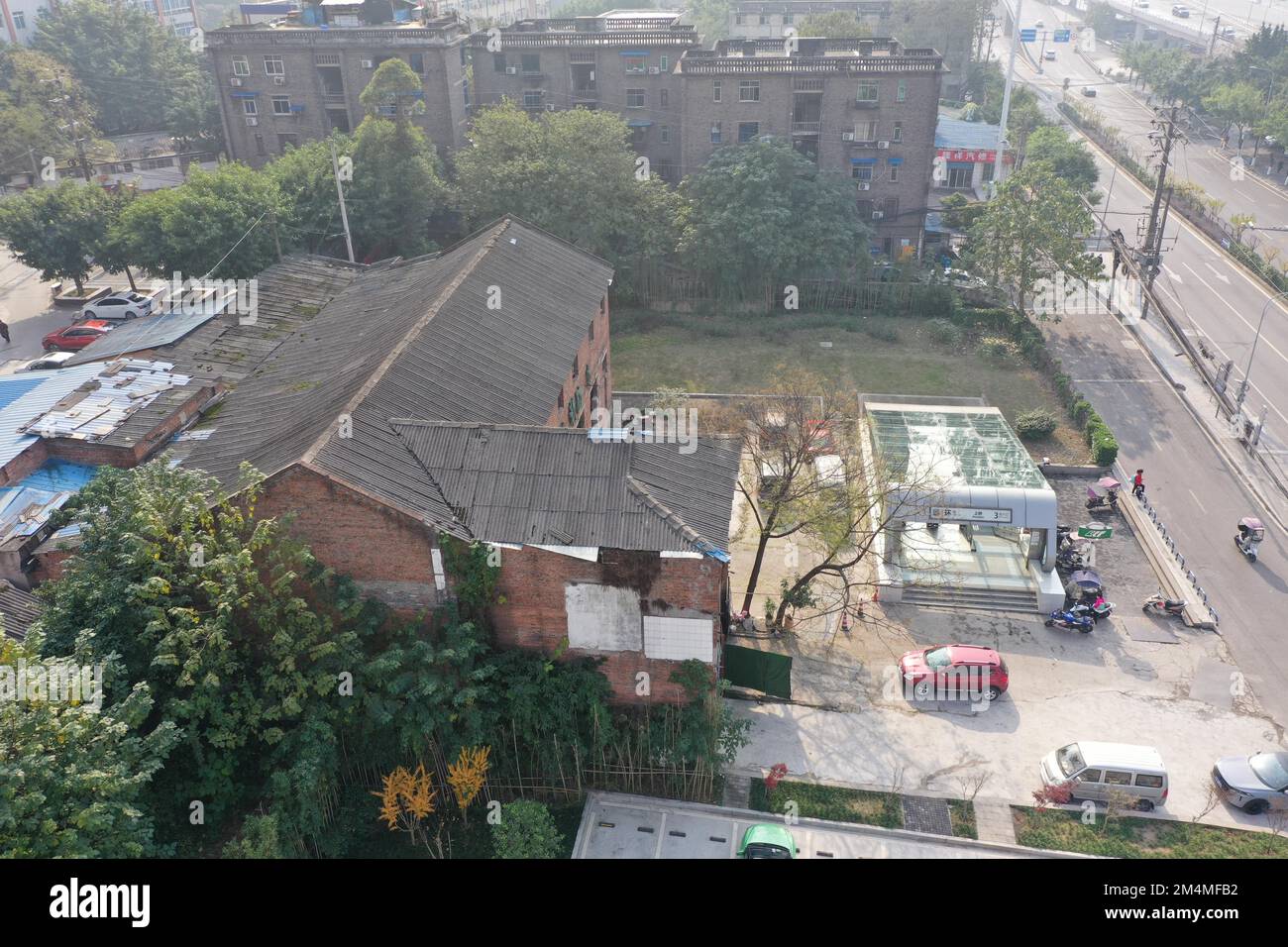 The Entrance 3 of Shangqiao Station of Chongqing Rail Transit Loop Line ...