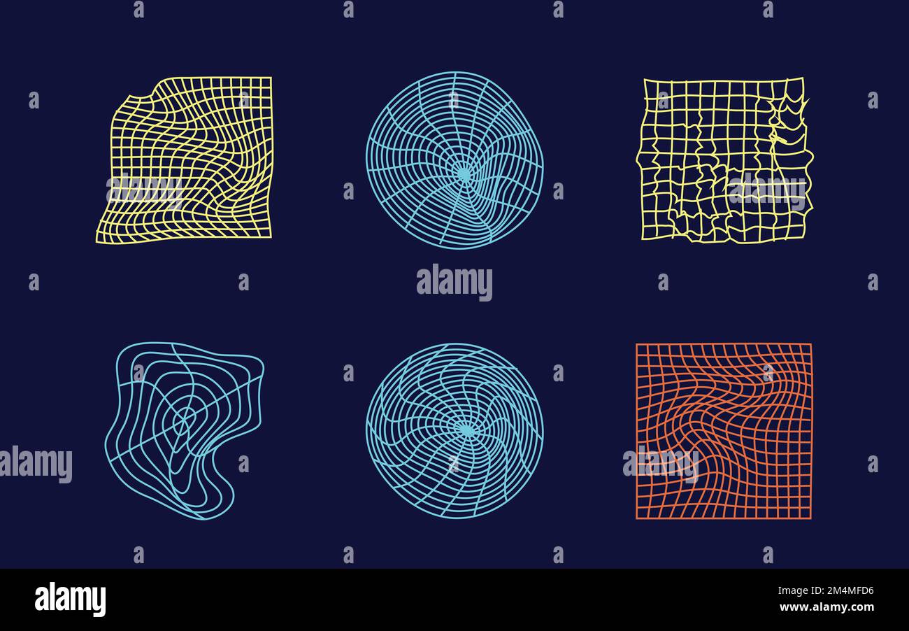 Retro futuristic elements for design. Retro futuristic graphic ...