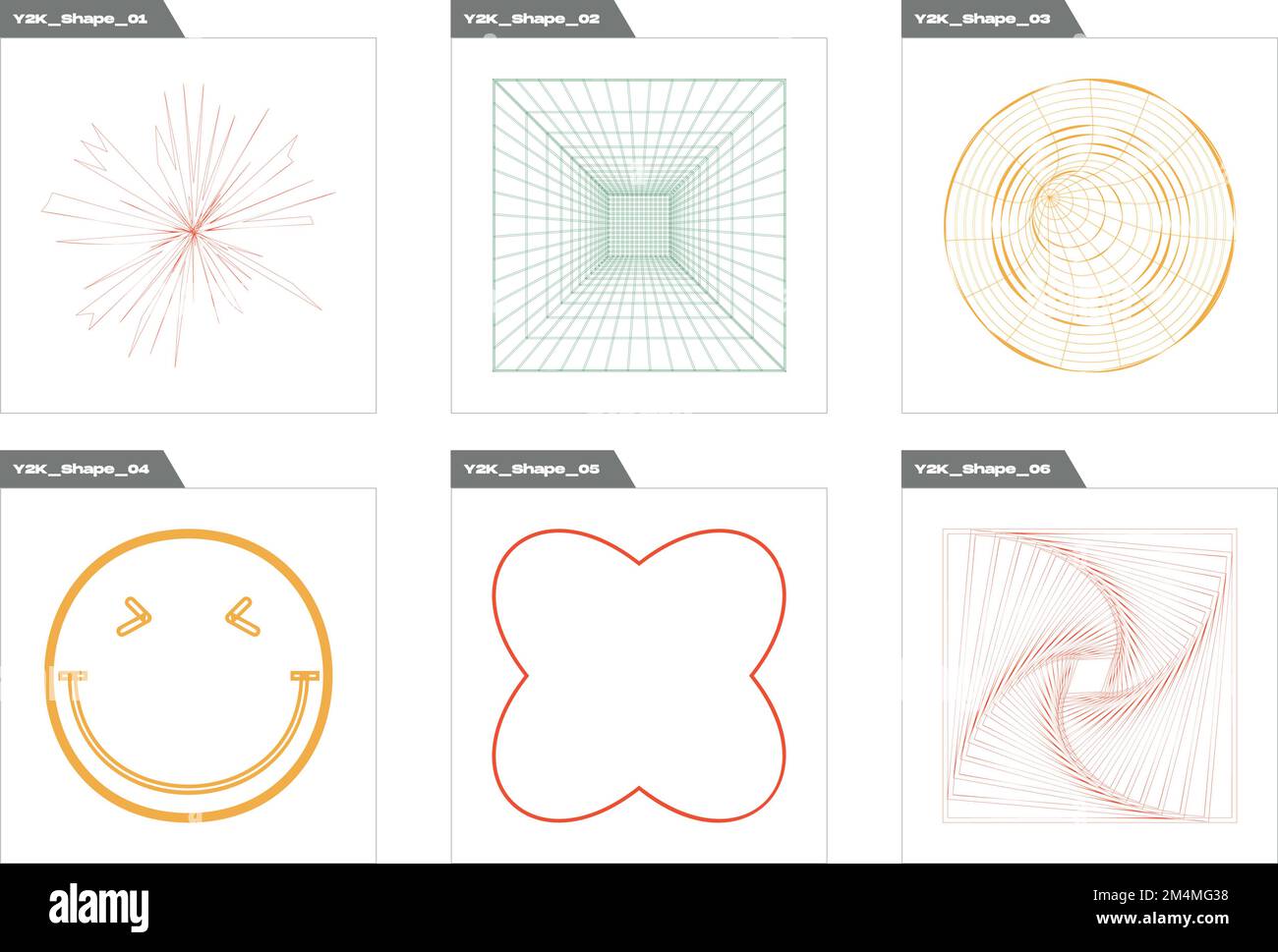 Retro futuristic elements for design. Retro futuristic graphic ...