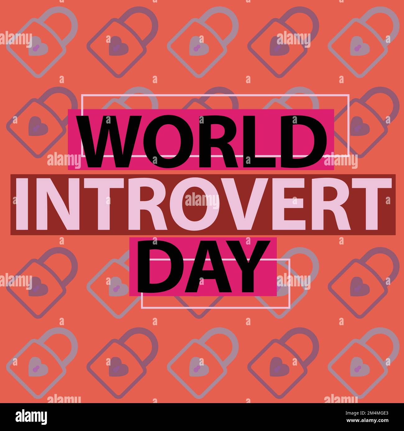 Vector banner design celebrating world Introvert day on the 2nd of ...