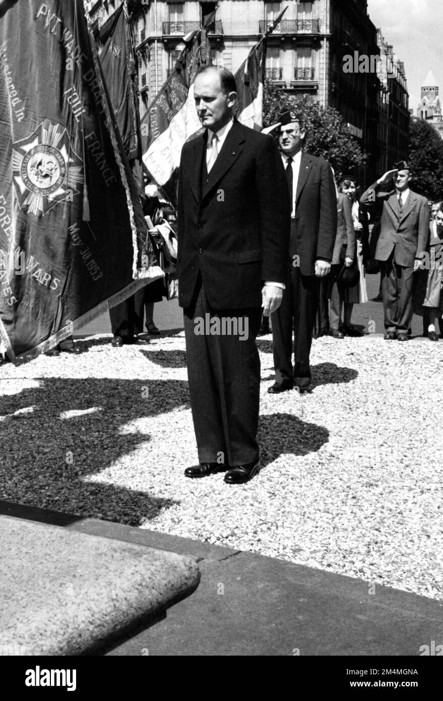 Independence Day in Paris, 1955: AT the Rochambeau Statue, Place d'Iena ...