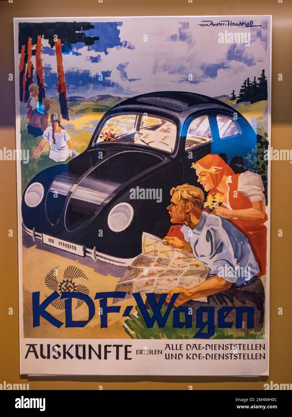 A poster promoting the Volkswagen (peoples car), Imperial War Museum ...