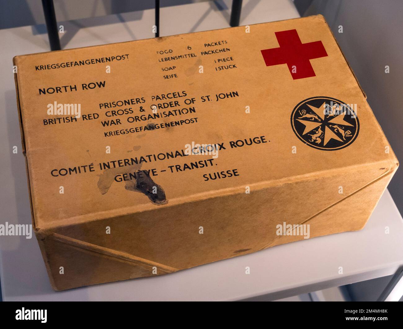 A Red Cross food parcel supplied to British Prisoners of War during ...