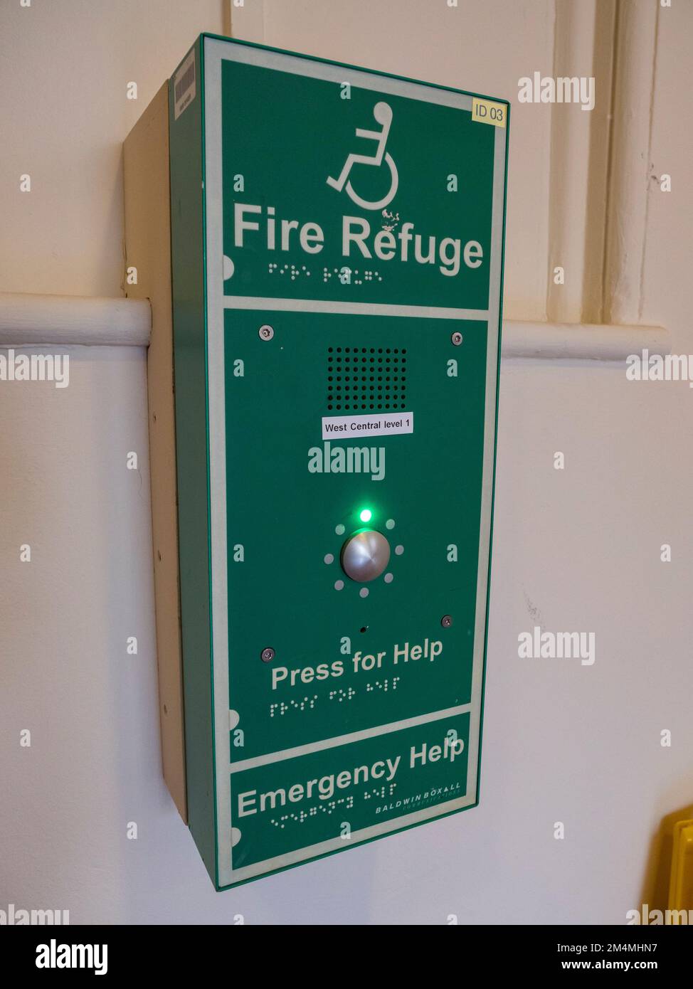 Fire refuge point hi-res stock photography and images - Alamy