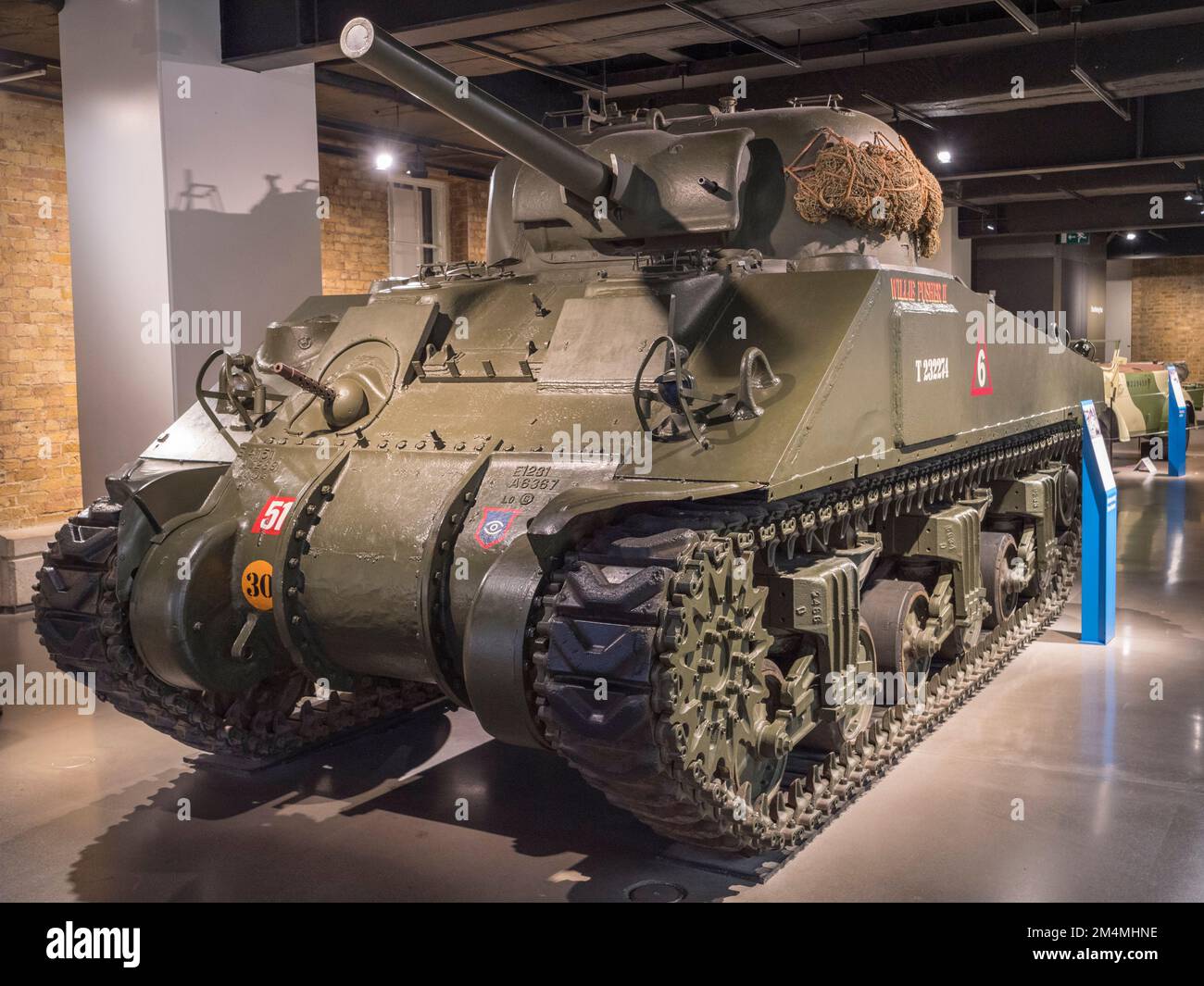 An M4A4 Sherman Tank On Display At The Imperial War Museum London UK An M4A4 Sherman Tank On Display At The Imperial War Museum London UK