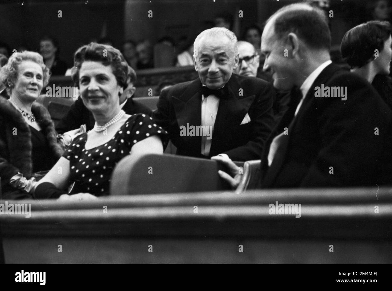 New York Philharmonic Orchestra in Paris and reception. Photographs of ...