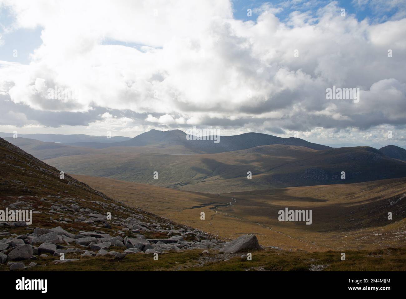 Glen Iorsa with views of Beinn Bharrain Beinn Bhreac and Mullach Buidhe ...