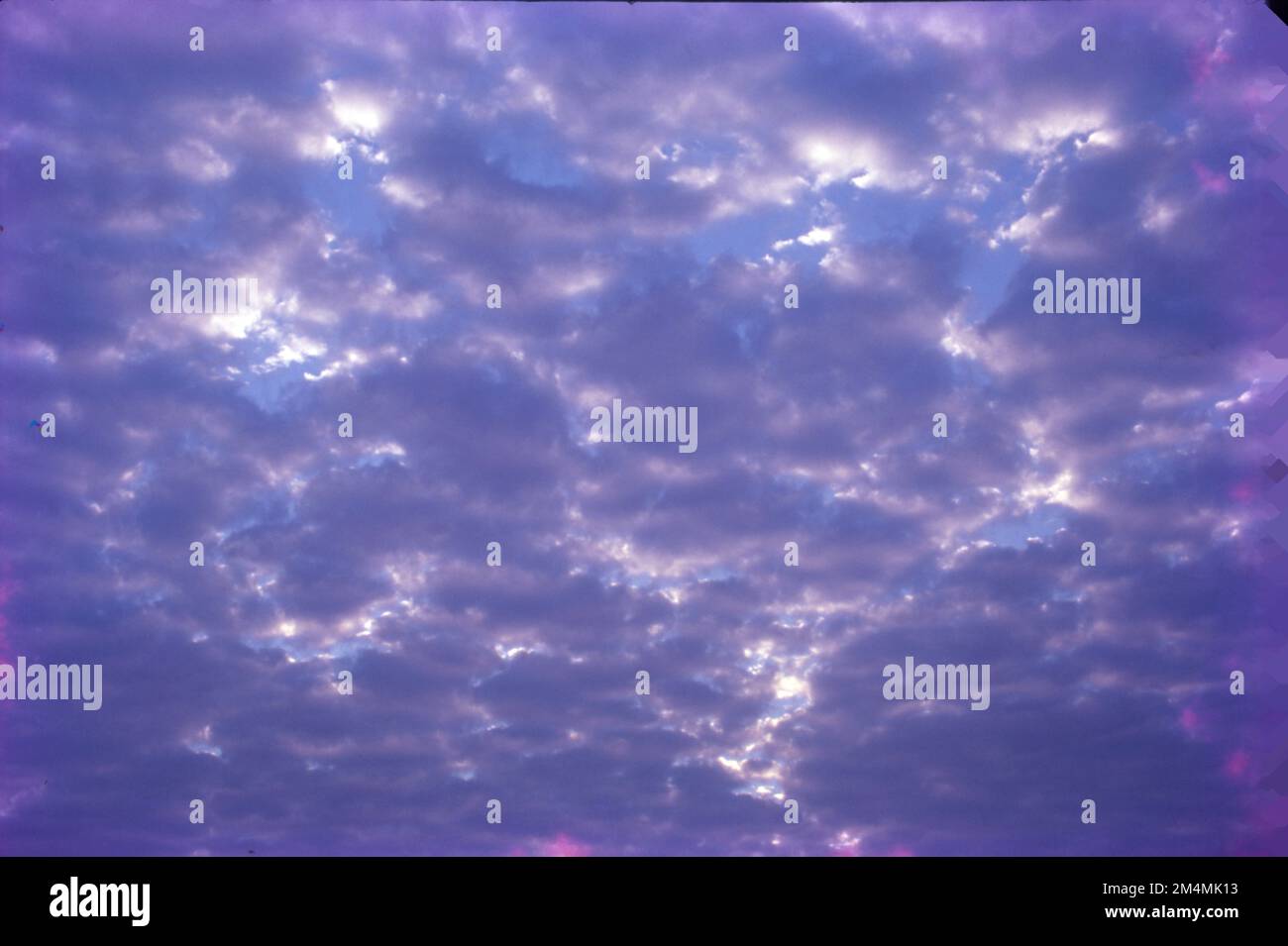 Blue Sky Silver Lining, India Stock Photo - Alamy
