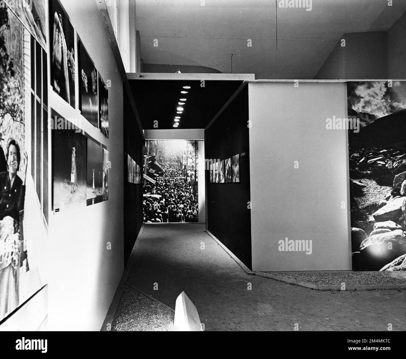 "Family of Man" Exhibit, Lay-out. Photographs of Marshall Plan Programs ...