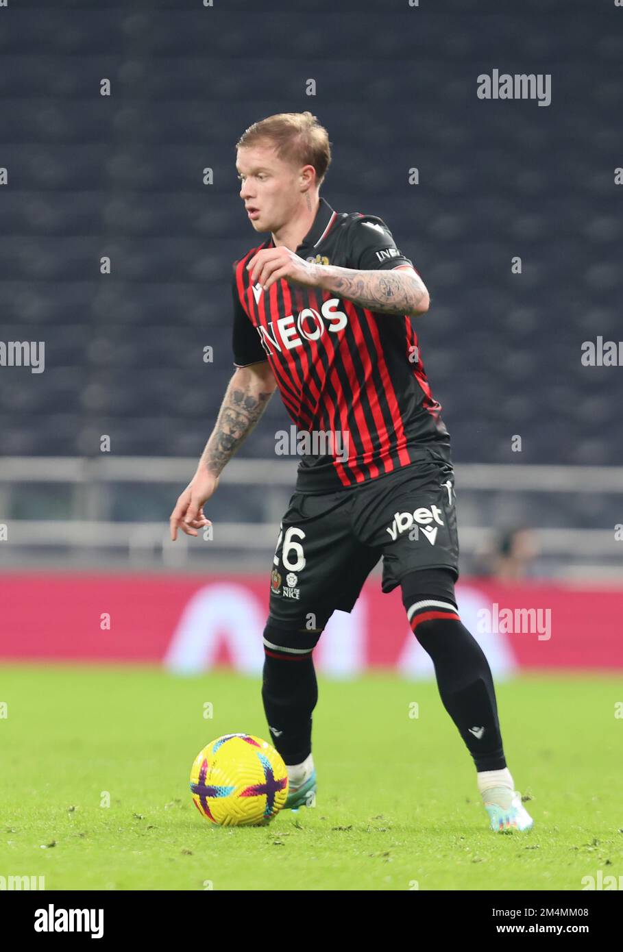 Melvin Bard of OGC Nice during the Friendly soccer match between ...