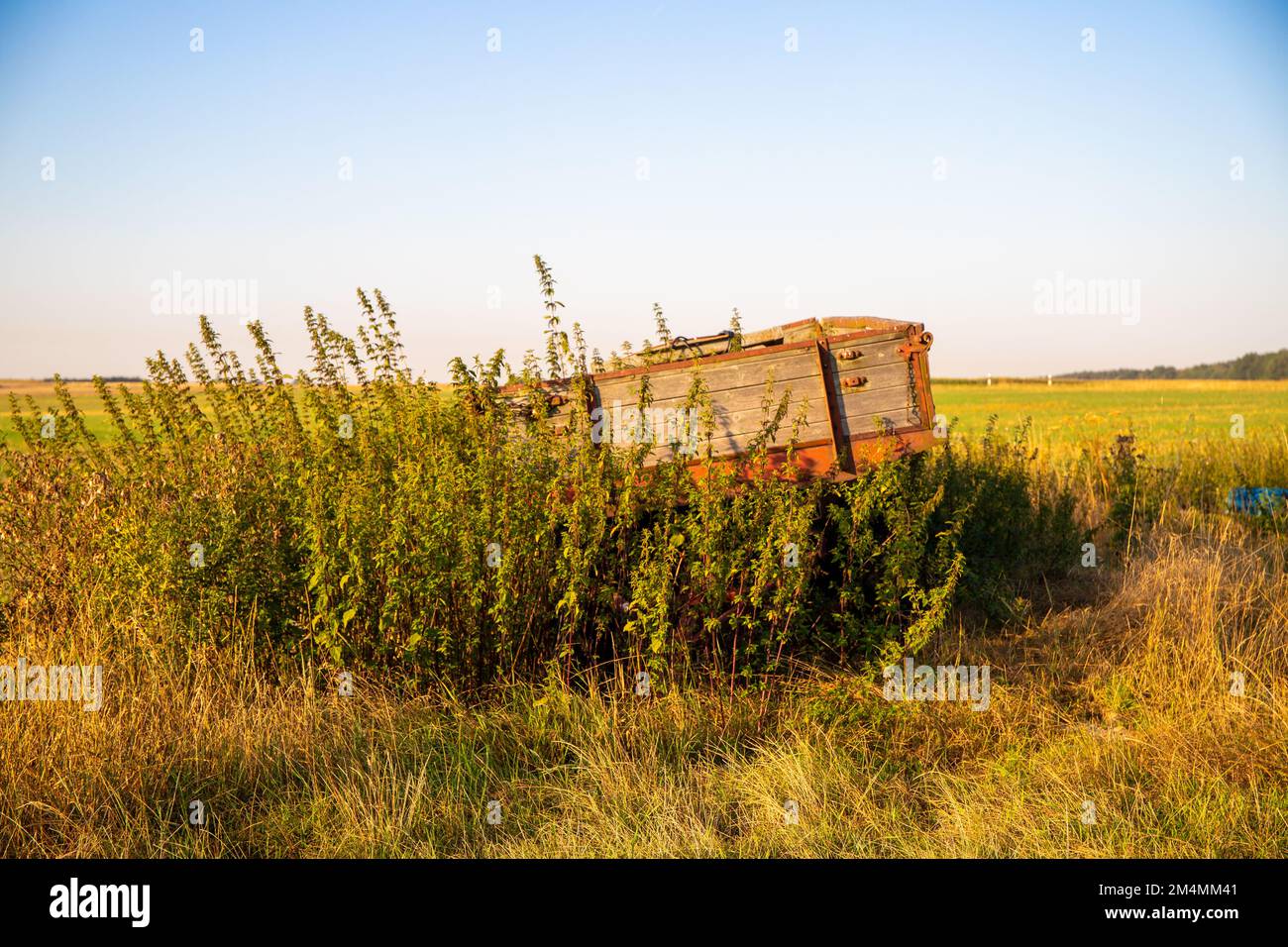 Old antique grain wagon hi-res stock photography and images - Alamy