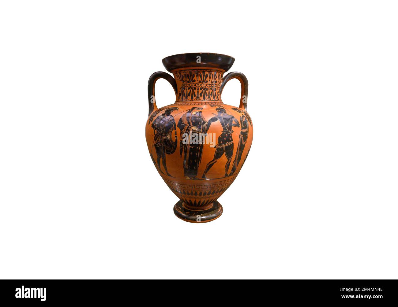 Beautiful Old Greek Amphora isolated on white background Stock Photo ...