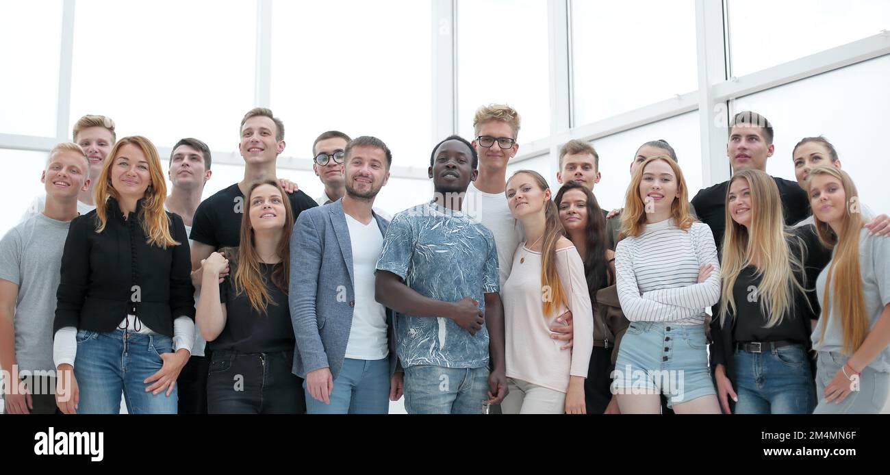 group of successful young people standing together Stock Photo - Alamy