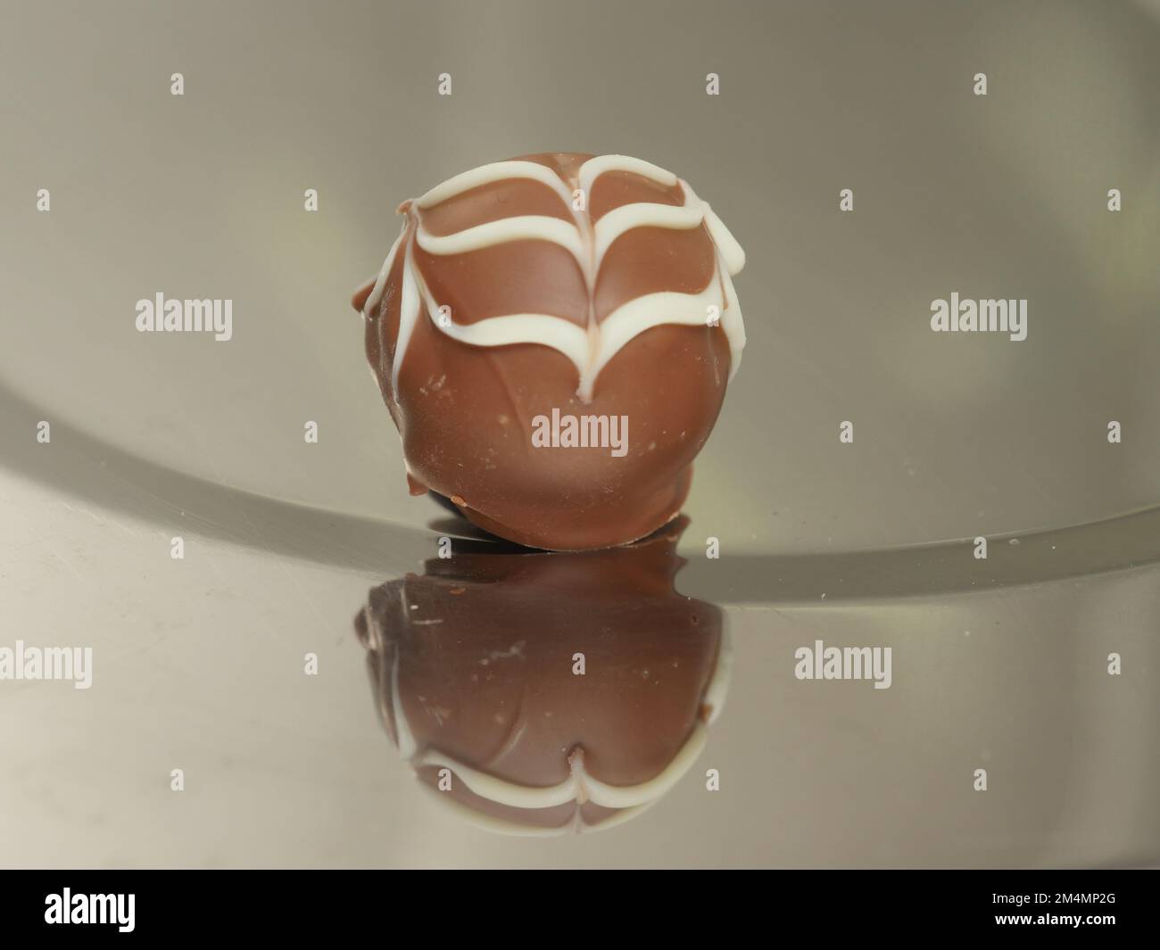 handmade pralines from chocolate on display Stock Photo - Alamy