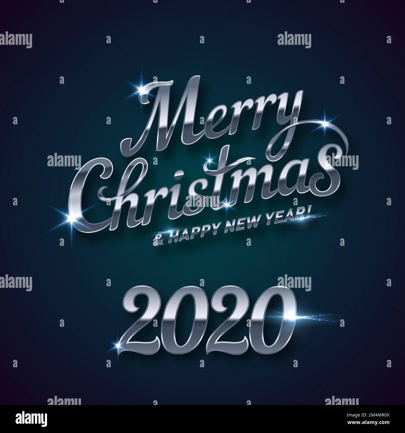 Merry Christmas Lettering for Invitation and Greeting Card, Prints and ...