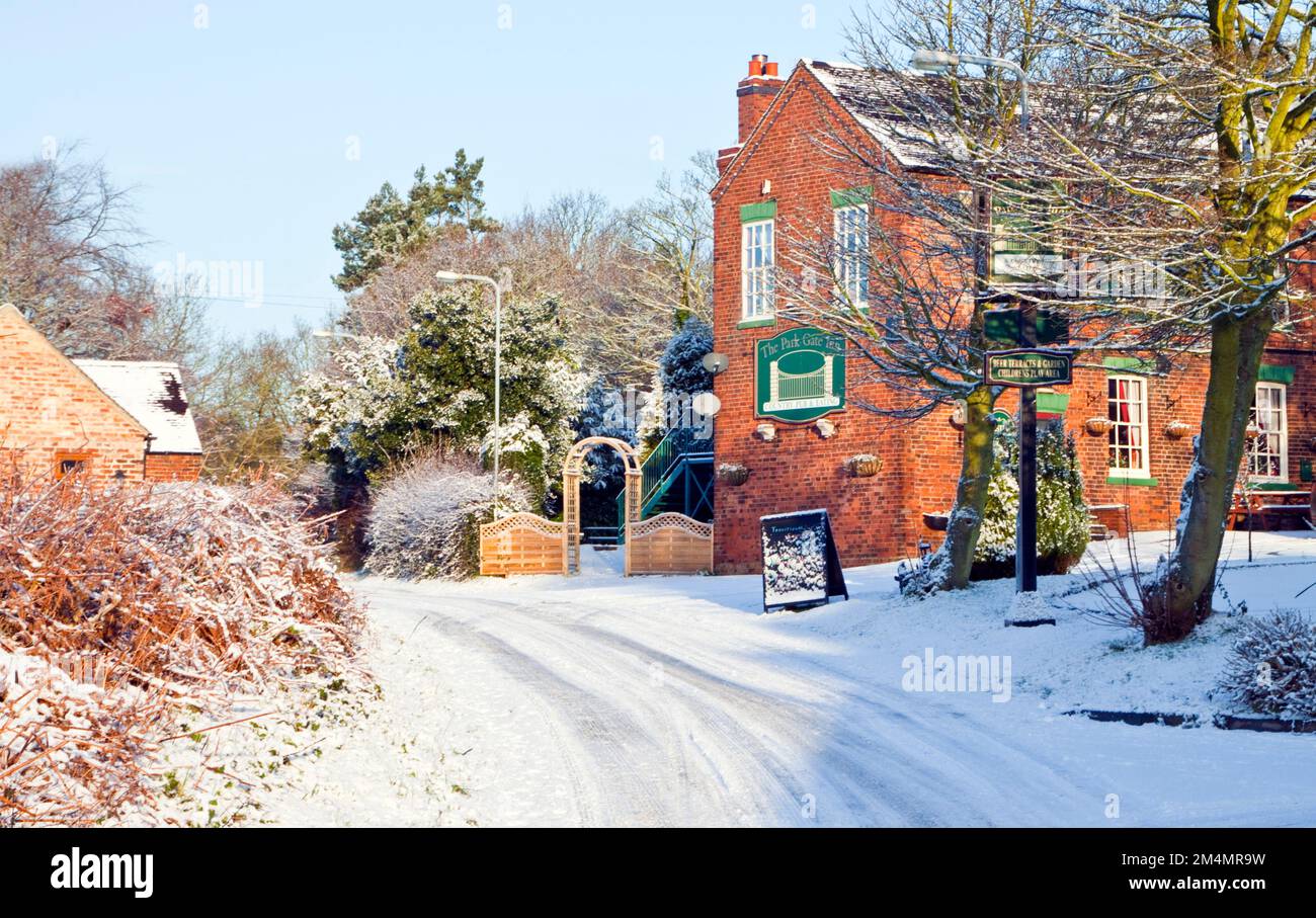 Park Gate Inn Cannock Wood winter Cannock Chase Country Park AONB (area ...