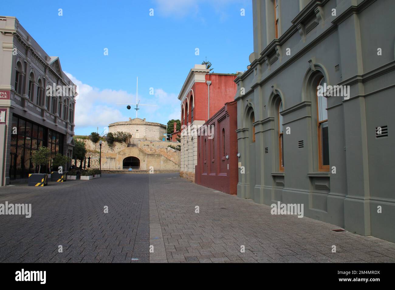 old flat (?) buildings in fremantle (australia Stock Photo - Alamy