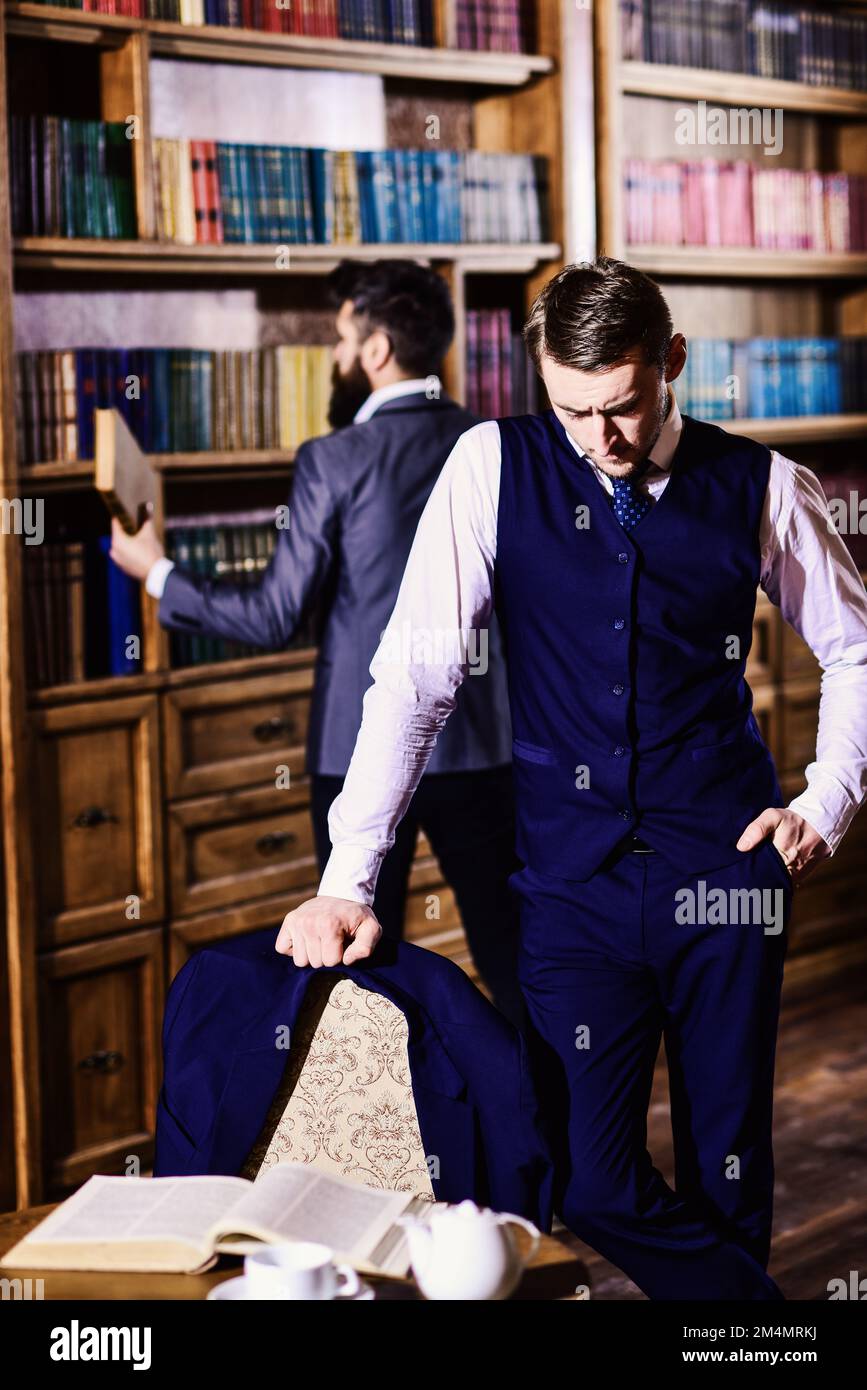 Private investigator and detective concept. Retro detectives work Stock ...