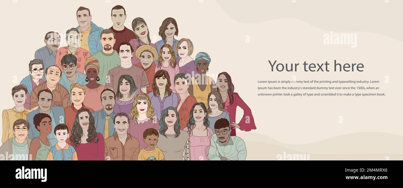 Volunteer women character Stock Vector Images - Alamy