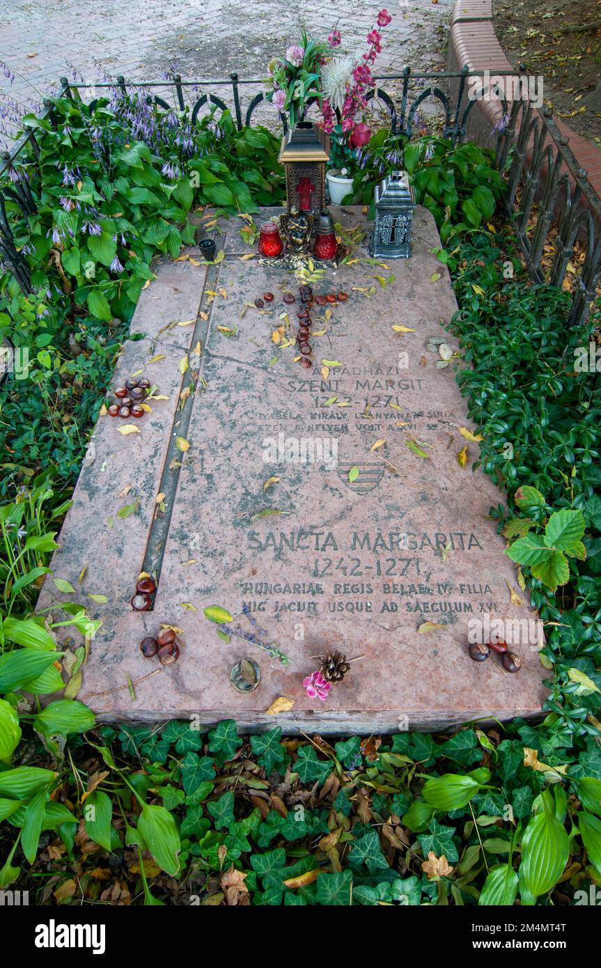 Tomb of Saint Margaret of the House of Arpad on Margaret Island ...