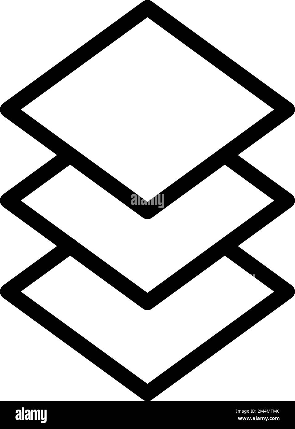 Outline stacks Stock Vector Images - Alamy