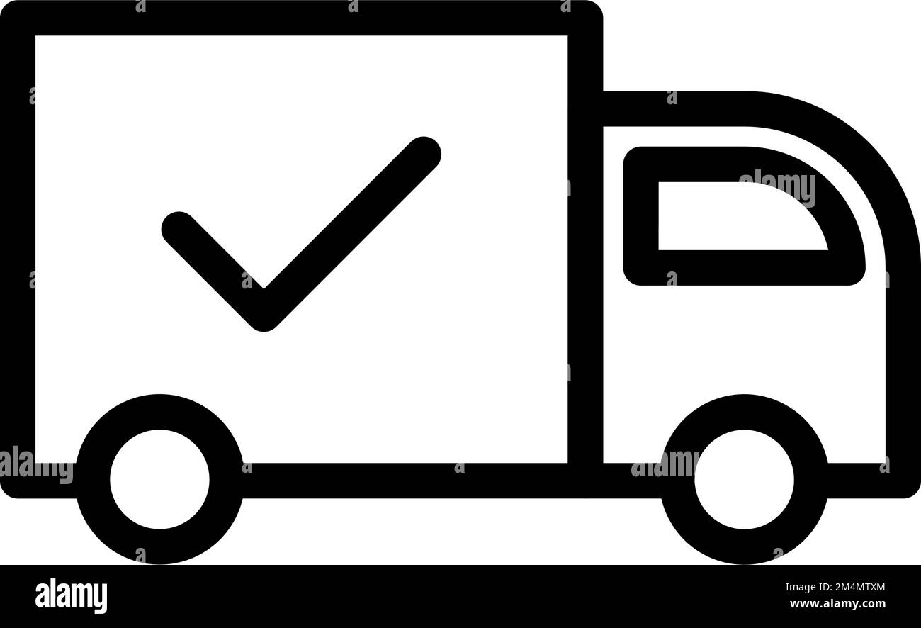 Shipped Illustration Line Icon Design Stock Vector Image & Art - Alamy