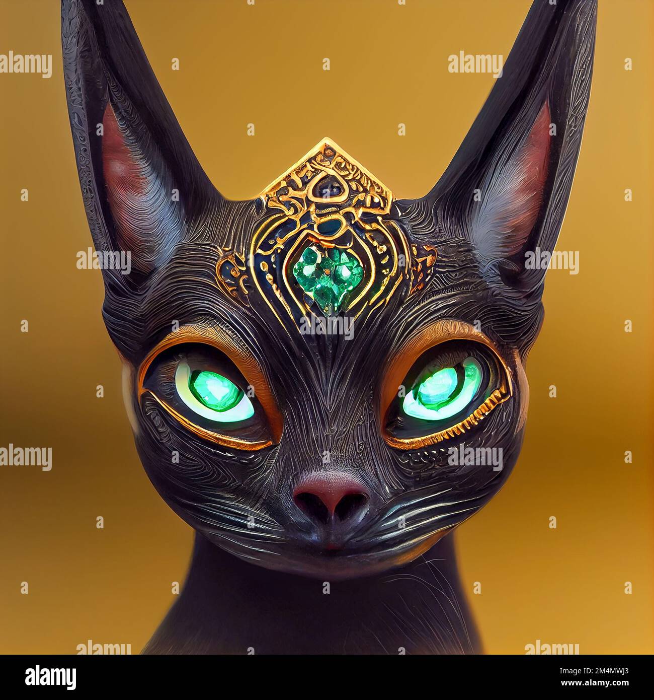 portrait of a Sphynx cat, Generative AI Art Illustration Stock Photo ...