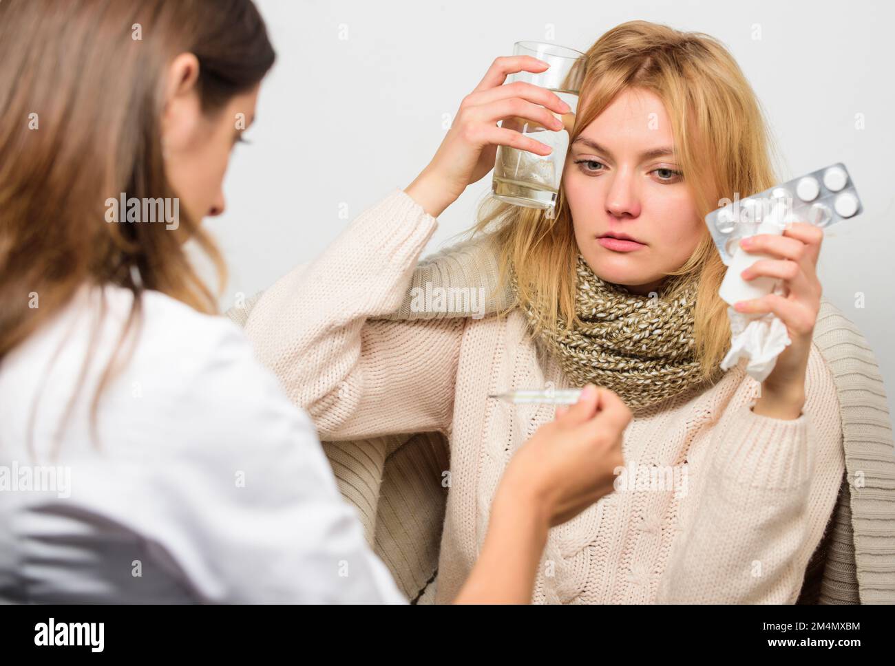 Doctor communicate with patient recommend treatment. Doctor ask patient ...