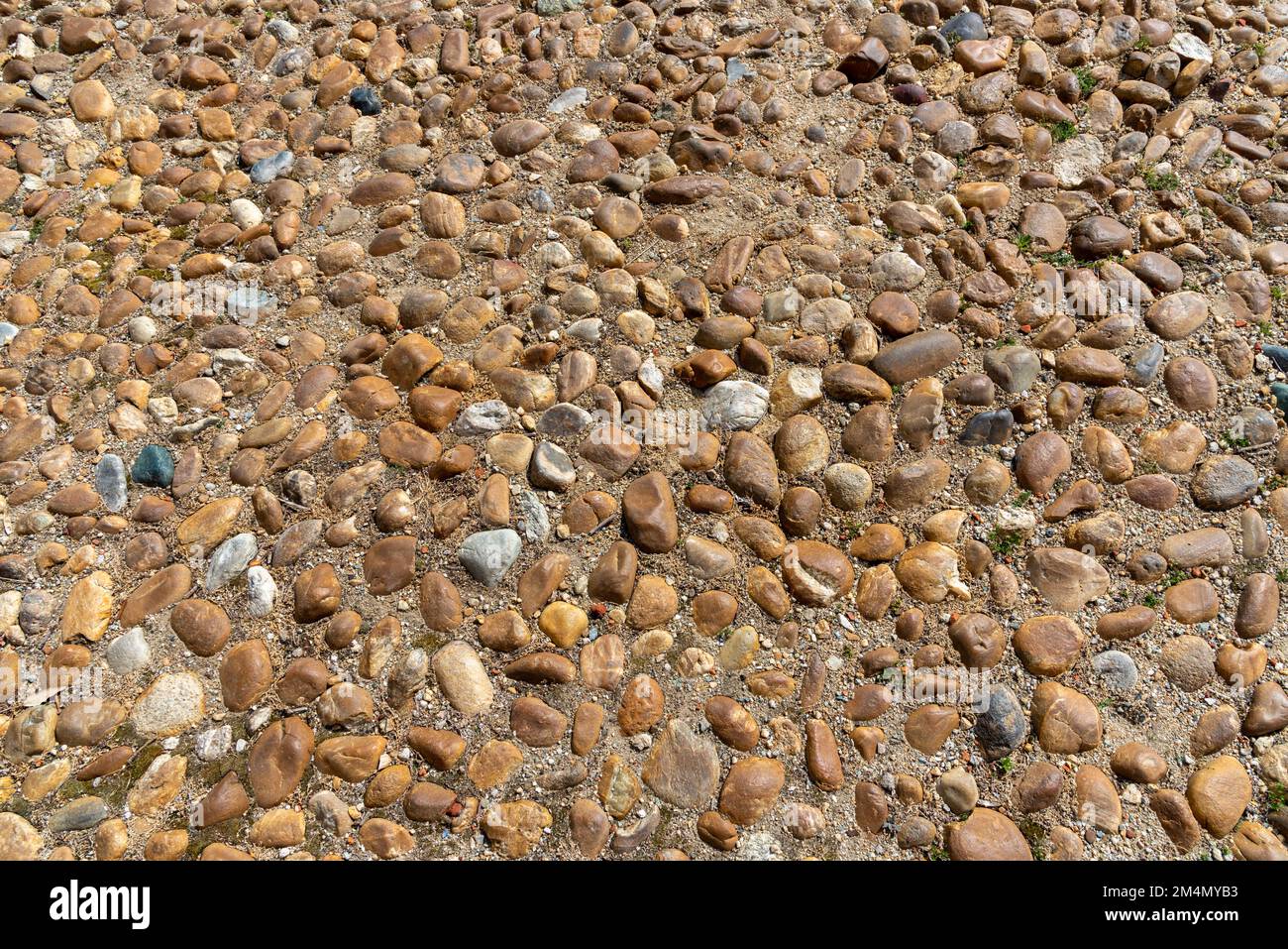 Cobblestone ground background as texture or pattern Stock Photo - Alamy