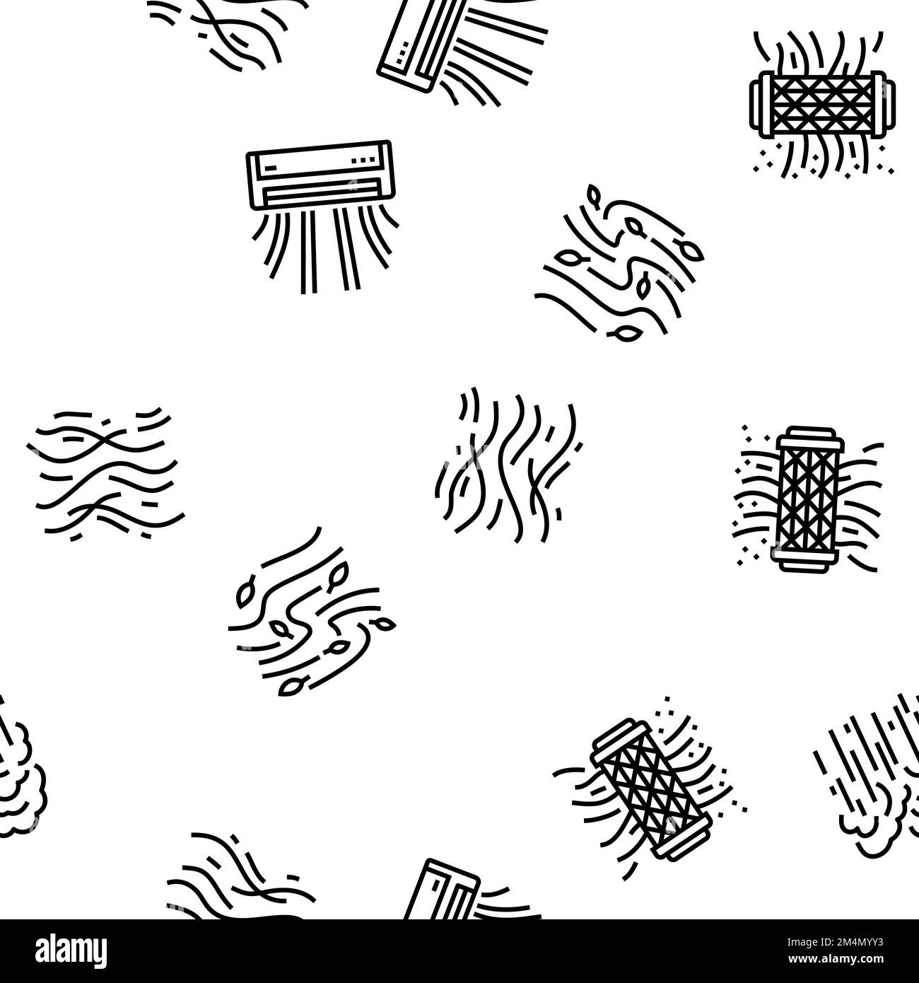 air clean fresh wind flow filter vector seamless pattern Stock Vector ...