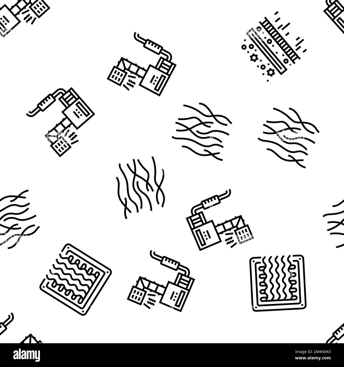 air clean fresh wind flow filter vector seamless pattern Stock Vector ...