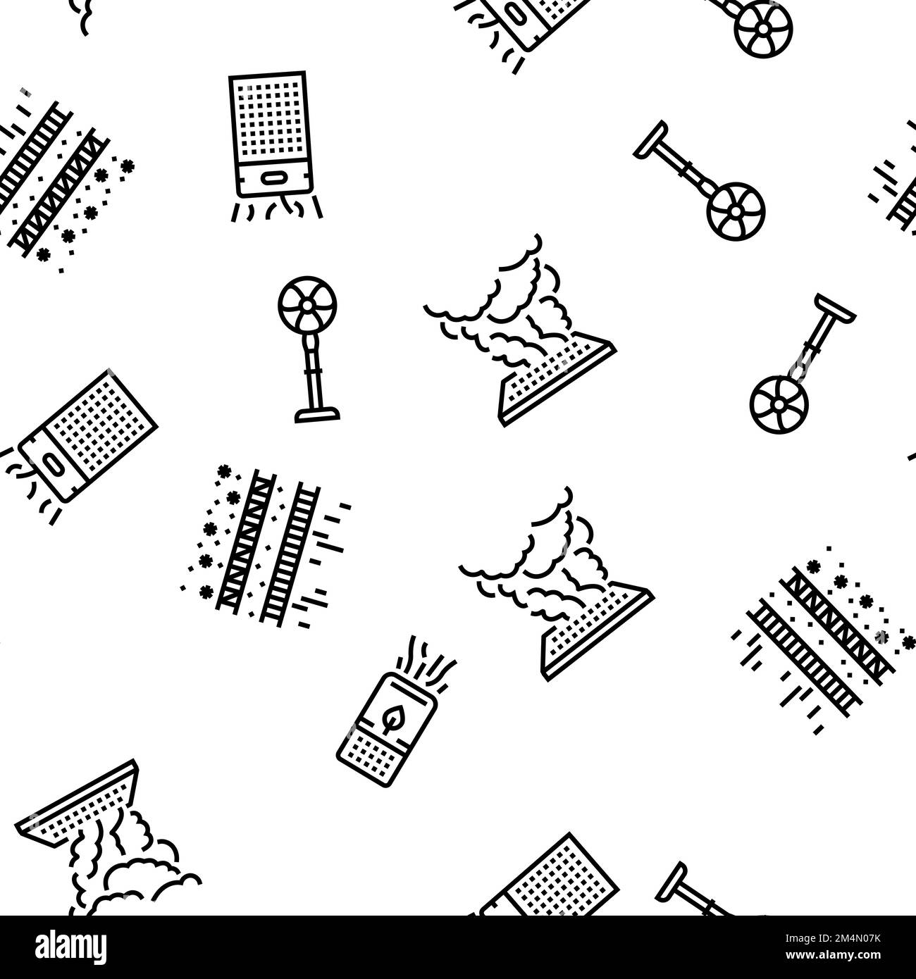 air clean fresh wind flow filter vector seamless pattern Stock Vector ...