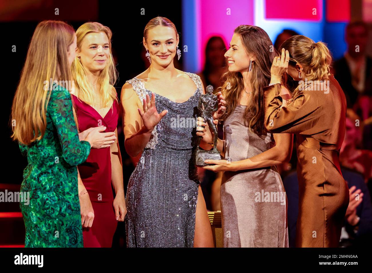 AMSTERDAM, NETHERLANDS - DECEMBER 21: Andrea Bouma, Lieke Klaver, Eveline Saalberg and Lisanne ...