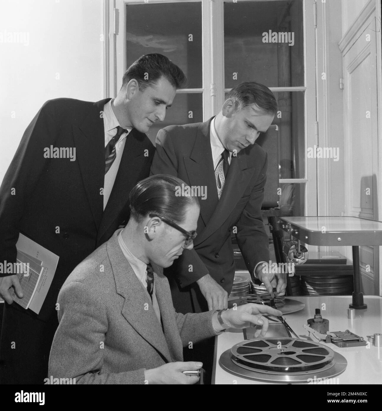 American Consultant Visits French Audio=Visual Aids Center. Photographs ...
