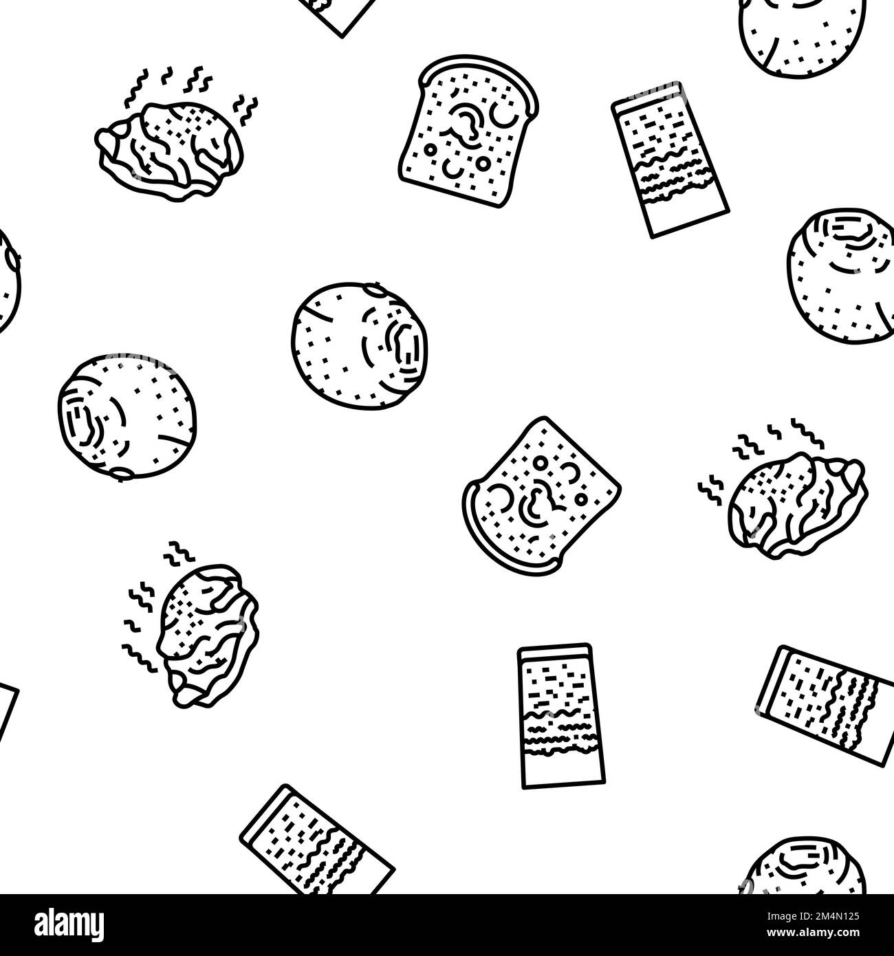 rotten food fruit waste garbage vector seamless pattern Stock Vector ...