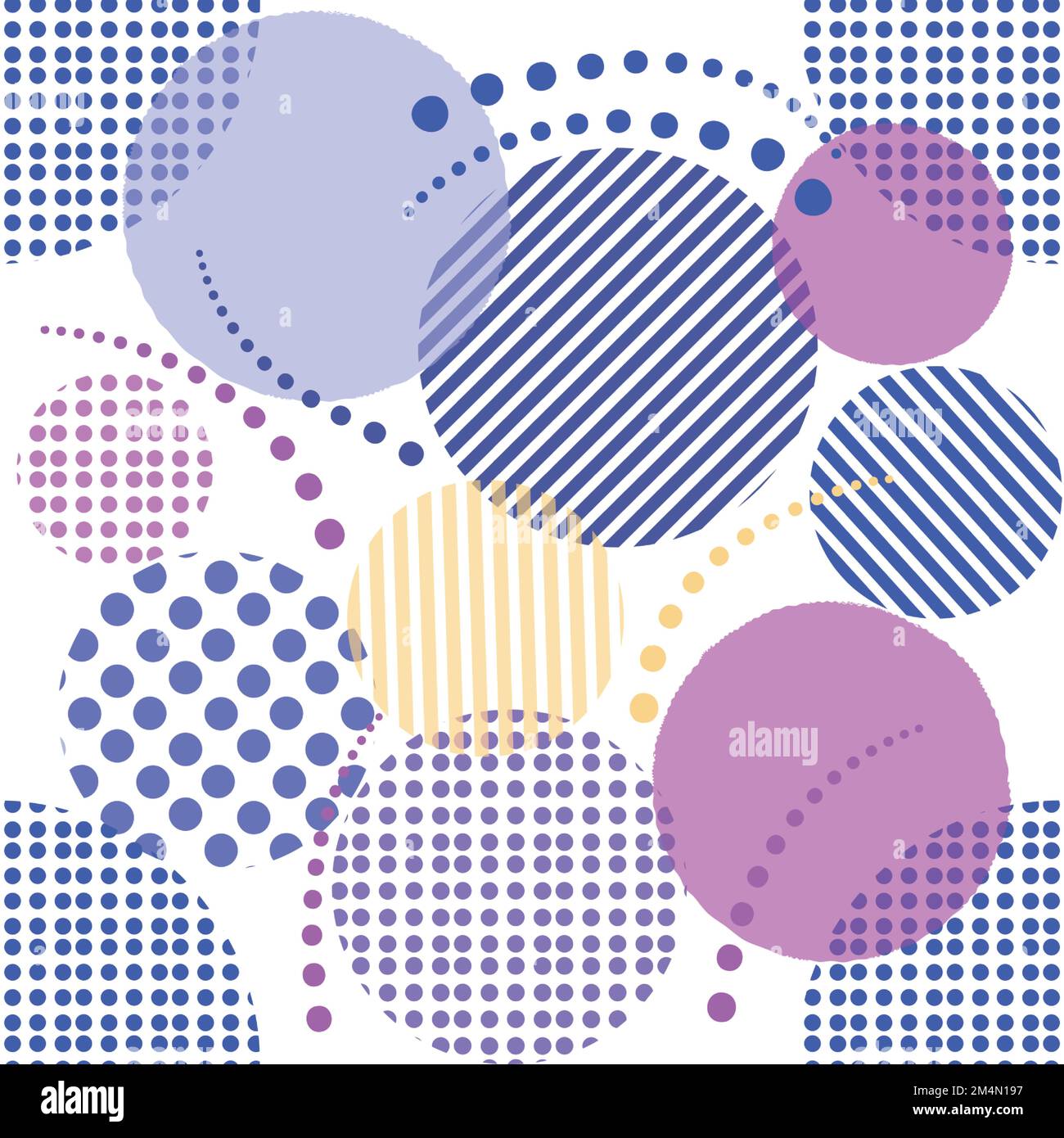 circle round shape purple pantone seamless pattern, shiny sphere ...