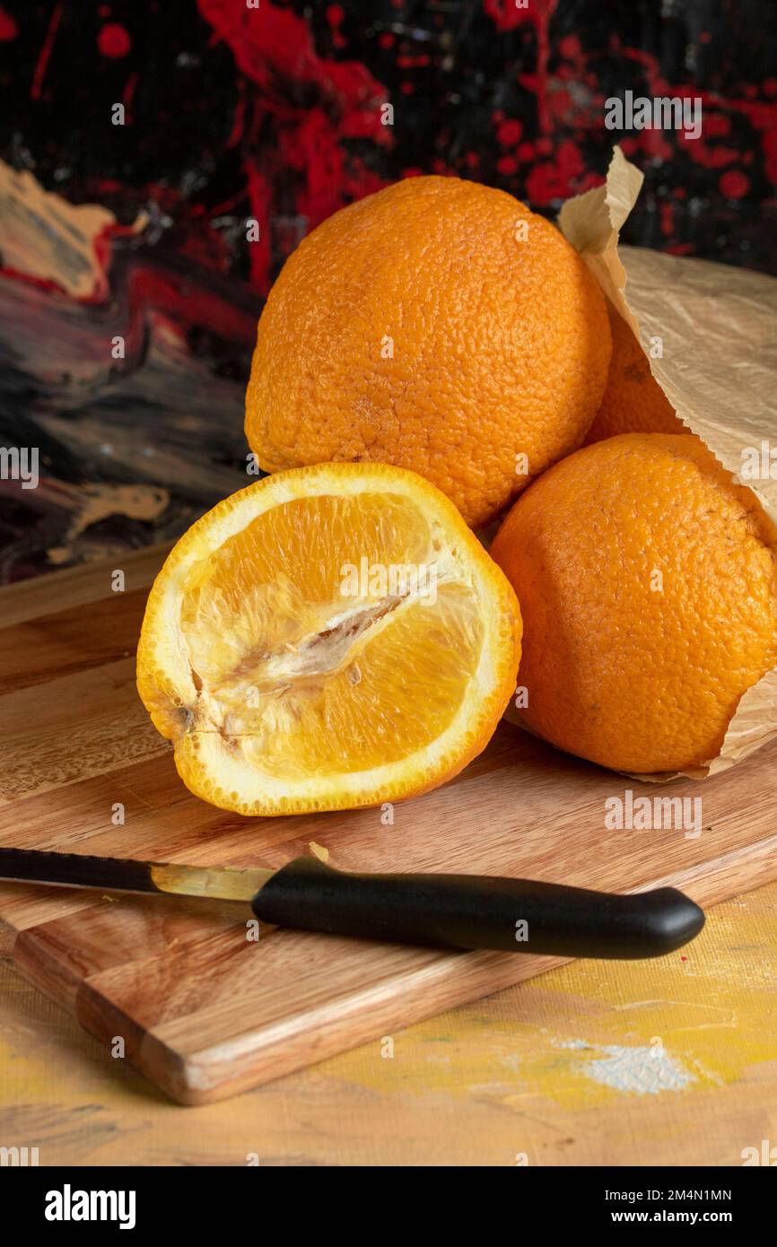Close up food, fruit, still life of sweet oranges Stock Photo - Alamy
