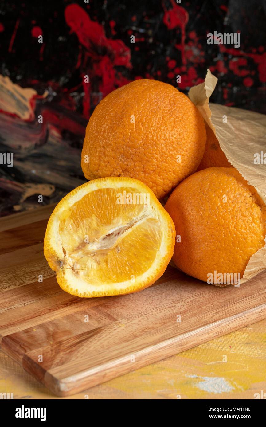 Close up food, fruit, still life of sweet oranges Stock Photo - Alamy