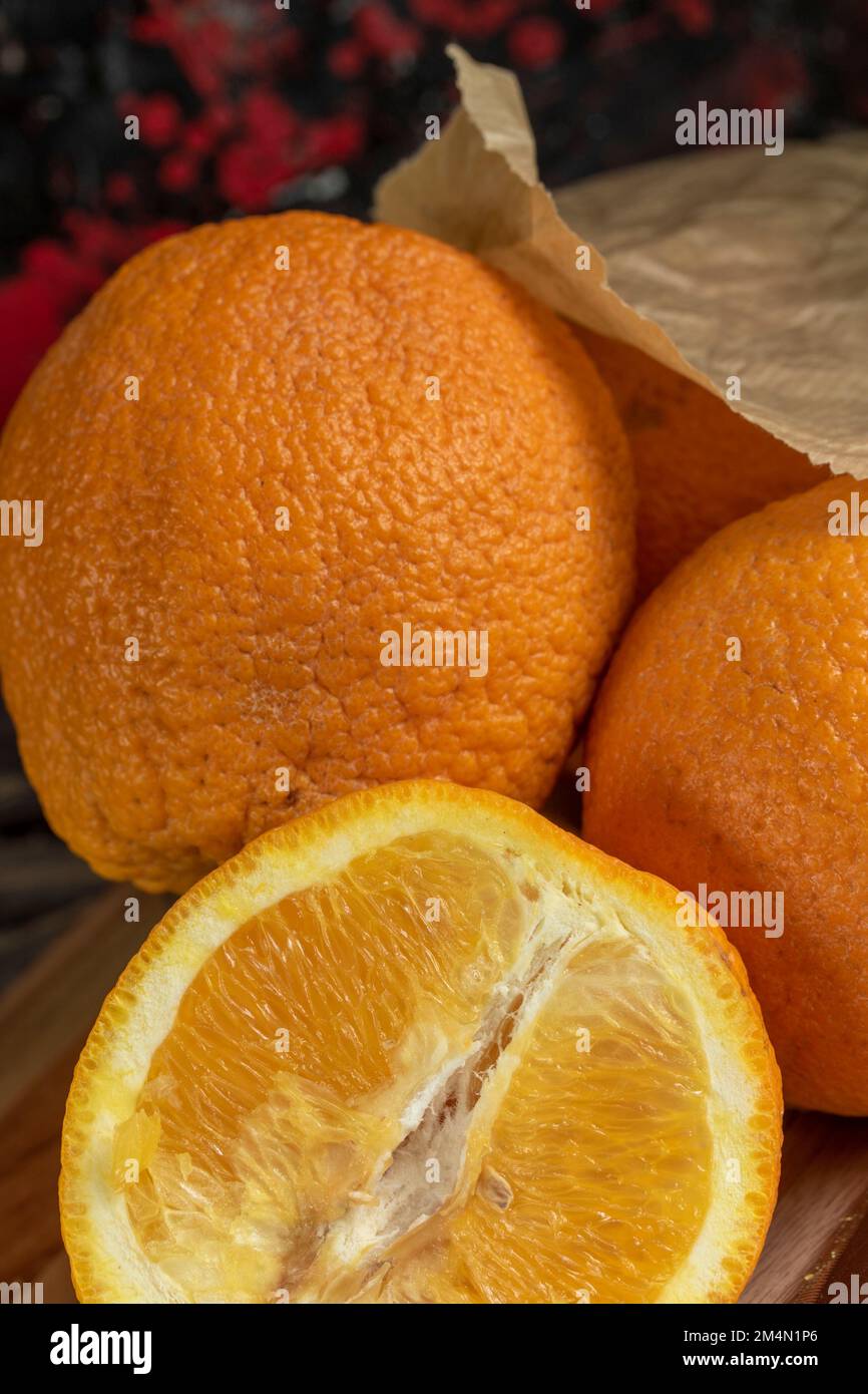 Close up food, fruit, still life of sweet oranges Stock Photo - Alamy