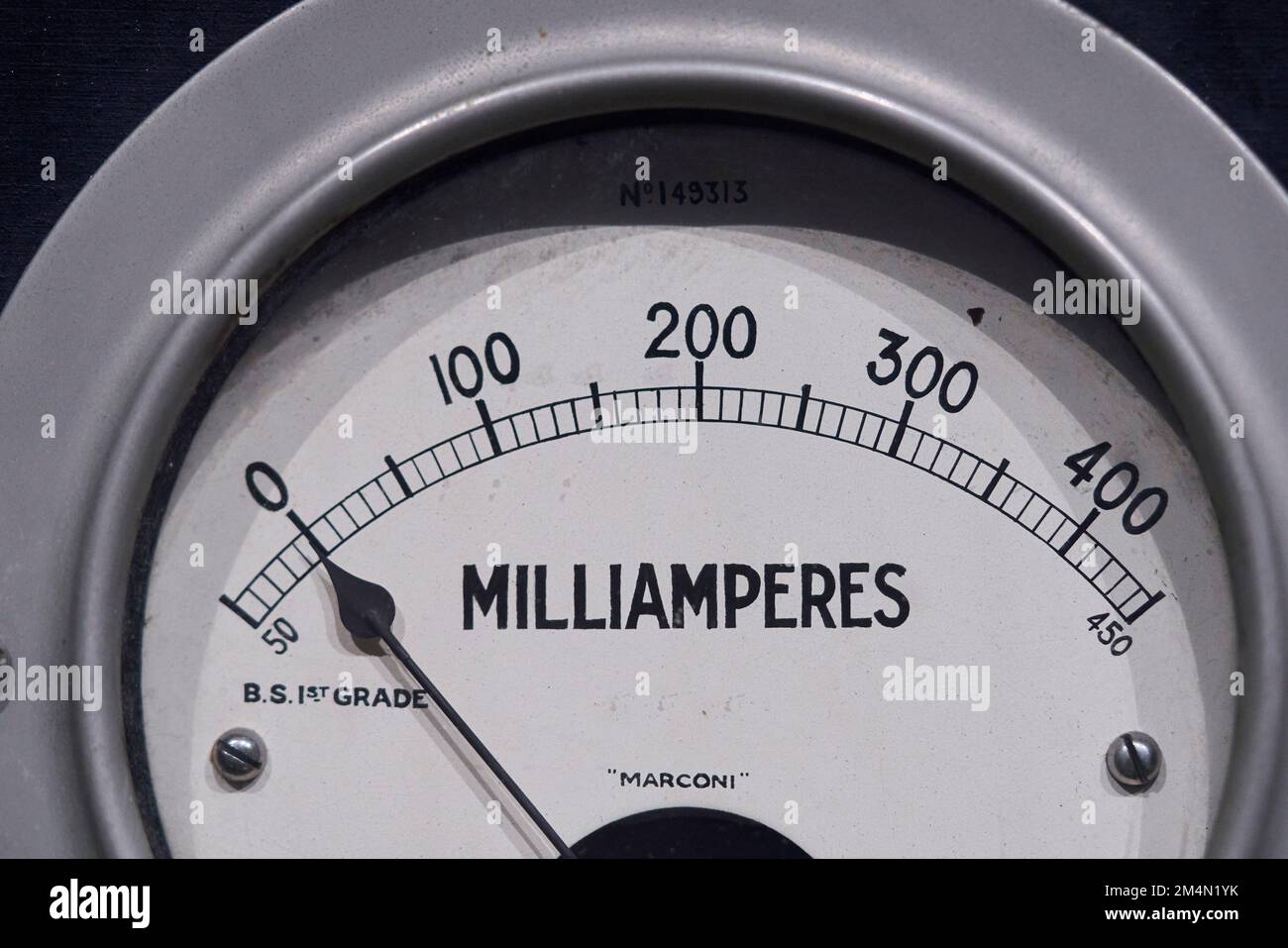 Milliamperes Meter. Old Stock Photo - Alamy